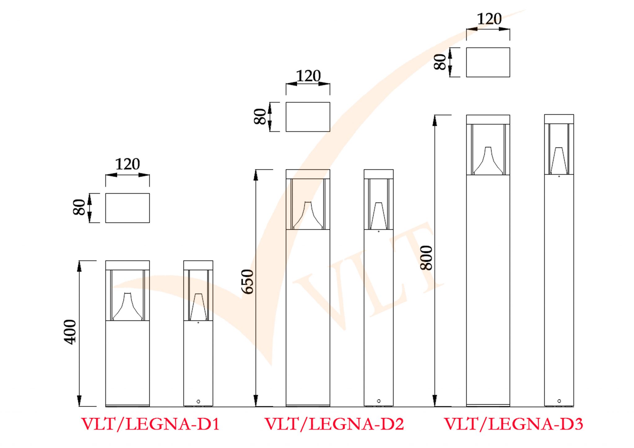 VLT(Bollard) LEGNA-D - VLT Lighting